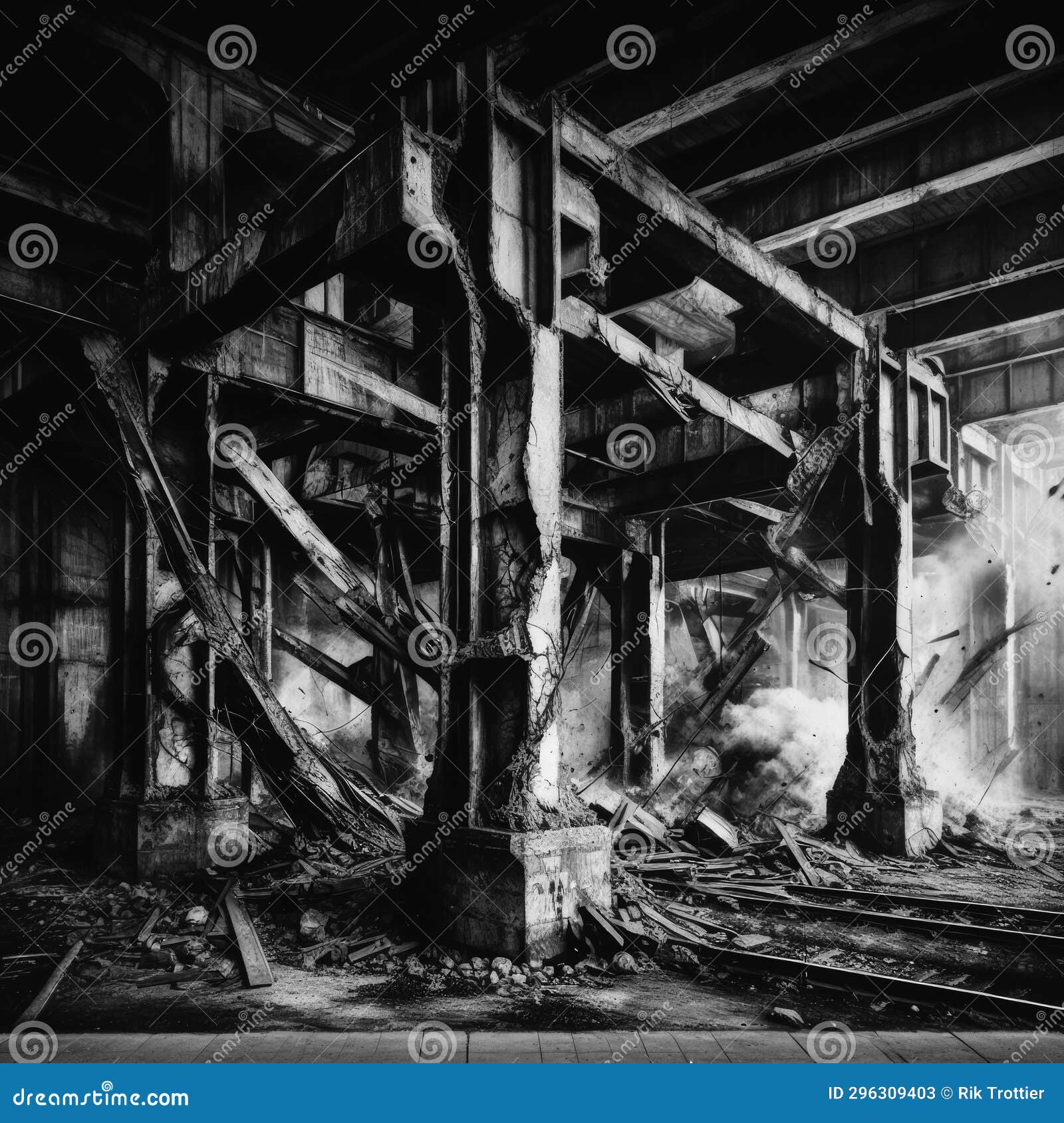 Urban Infrastructure Decay Concept Stock Illustration - Illustration of ...