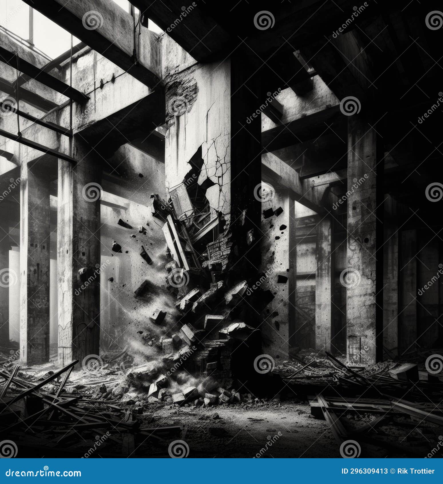 Urban Infrastructure Decay Concept Stock Illustration - Illustration of ...