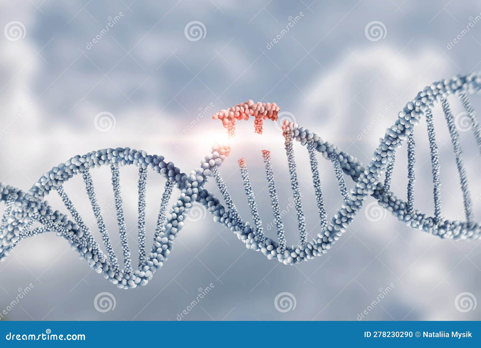 Collapsing DNA molecules stock photo. Image of evolution - 278230290