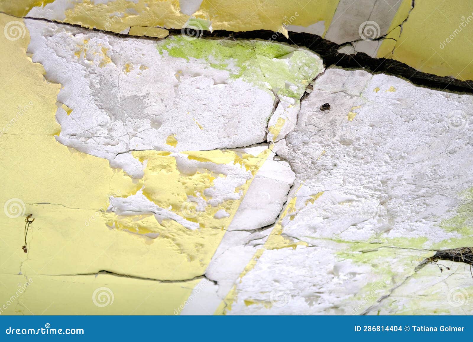 Ceiling Of A Collapsing Wooden Farm Building With Sunlight And Shadow ...