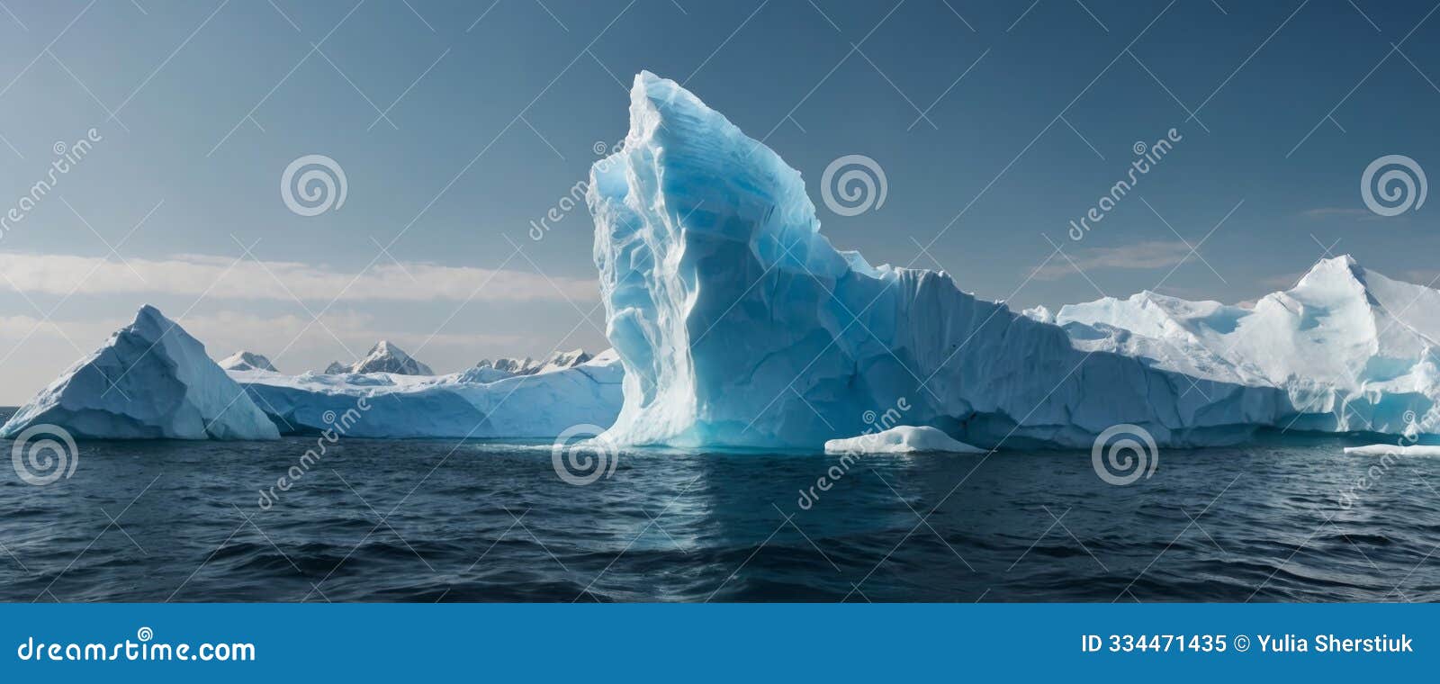 Iceberg Wall With Texture And Cuts, Antarctica Royalty-Free Stock ...