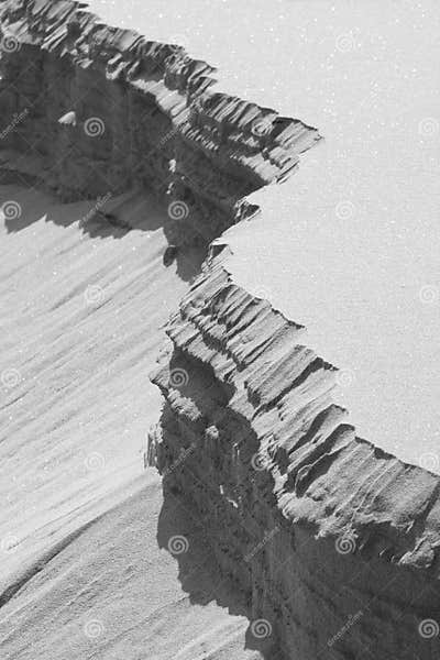 Collapsing sand dune stock image. Image of black, light - 13837927