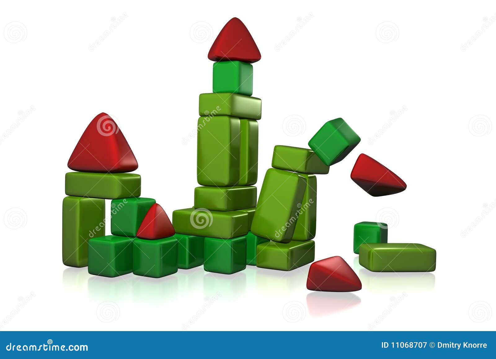Collapsing Castle Stock Image | CartoonDealer.com #11073325