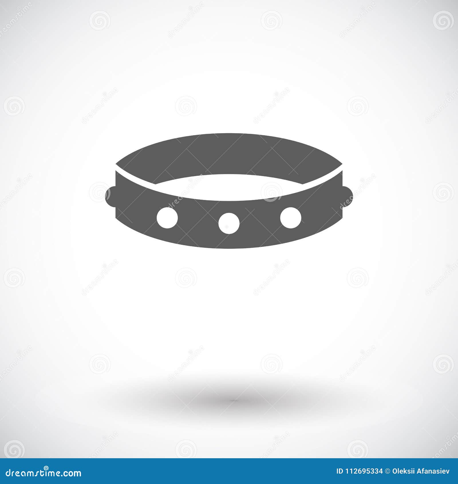Collar stock vector. Illustration of equipment, necklace - 112695334