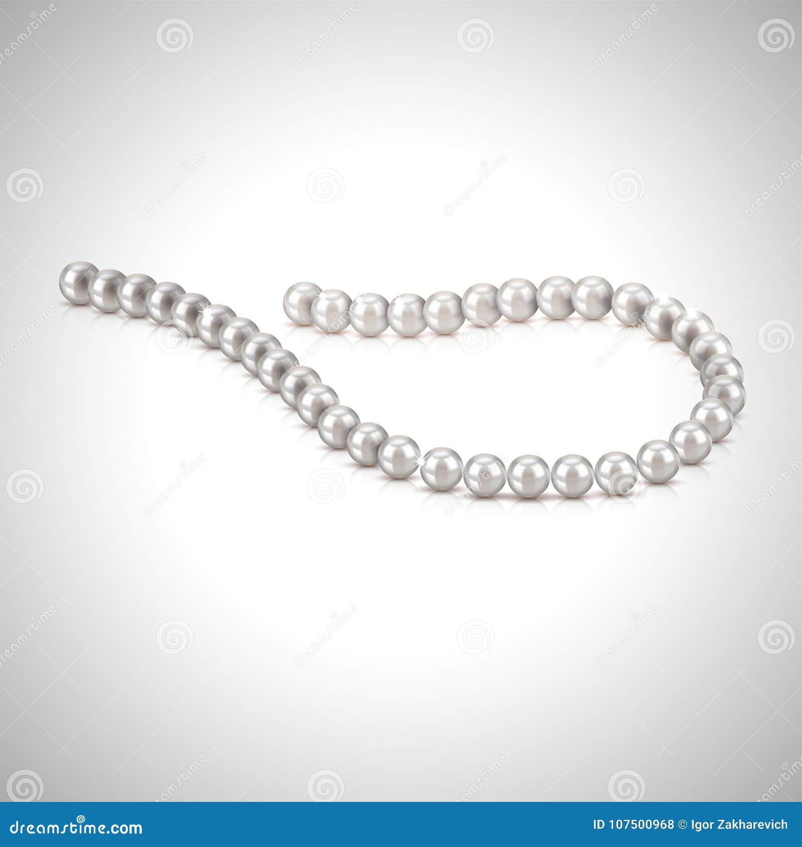 COLLAR De La PERLA + Fichero Del Vector EPS Ilustración del Vector ...