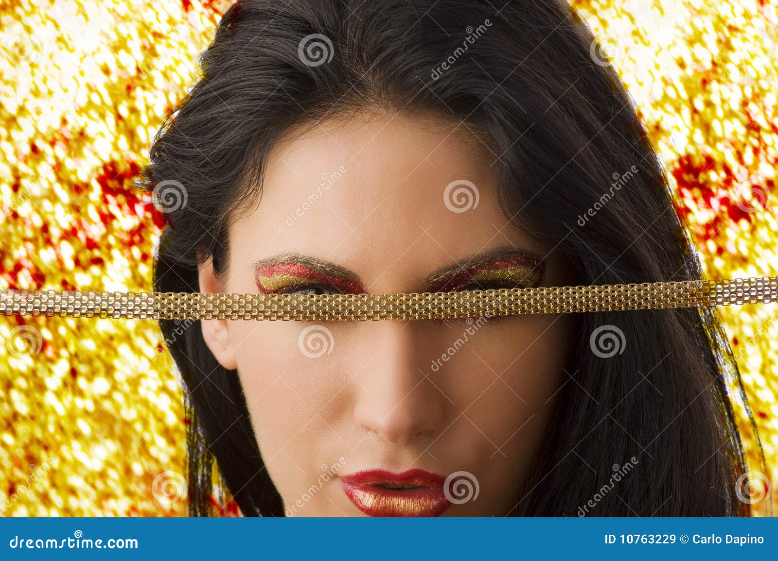 The collar over eyes stock image. Image of caucasian - 10763229