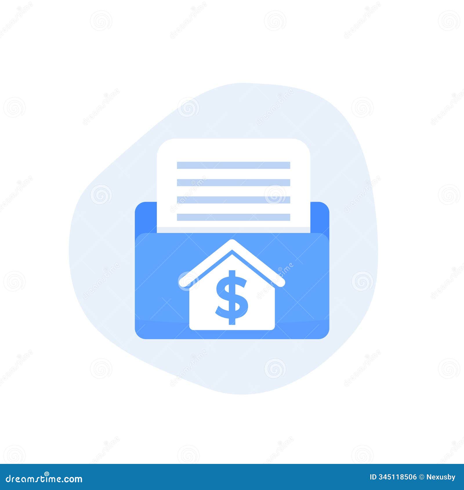 Collateral Icon In Linear Design Cartoon Vector | CartoonDealer.com ...