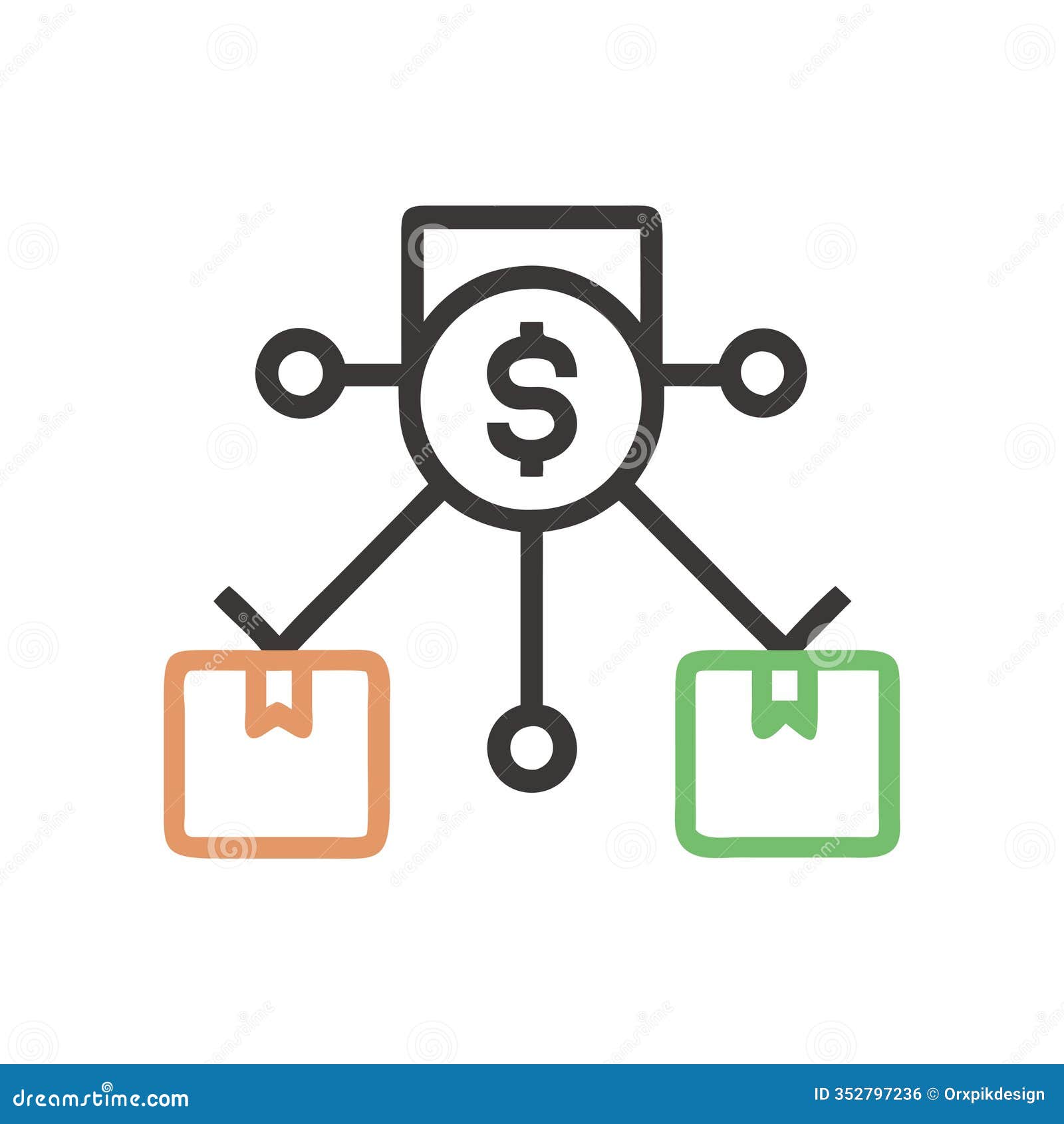 Collateral Management Visual Icon Stock Vector - Illustration of ...