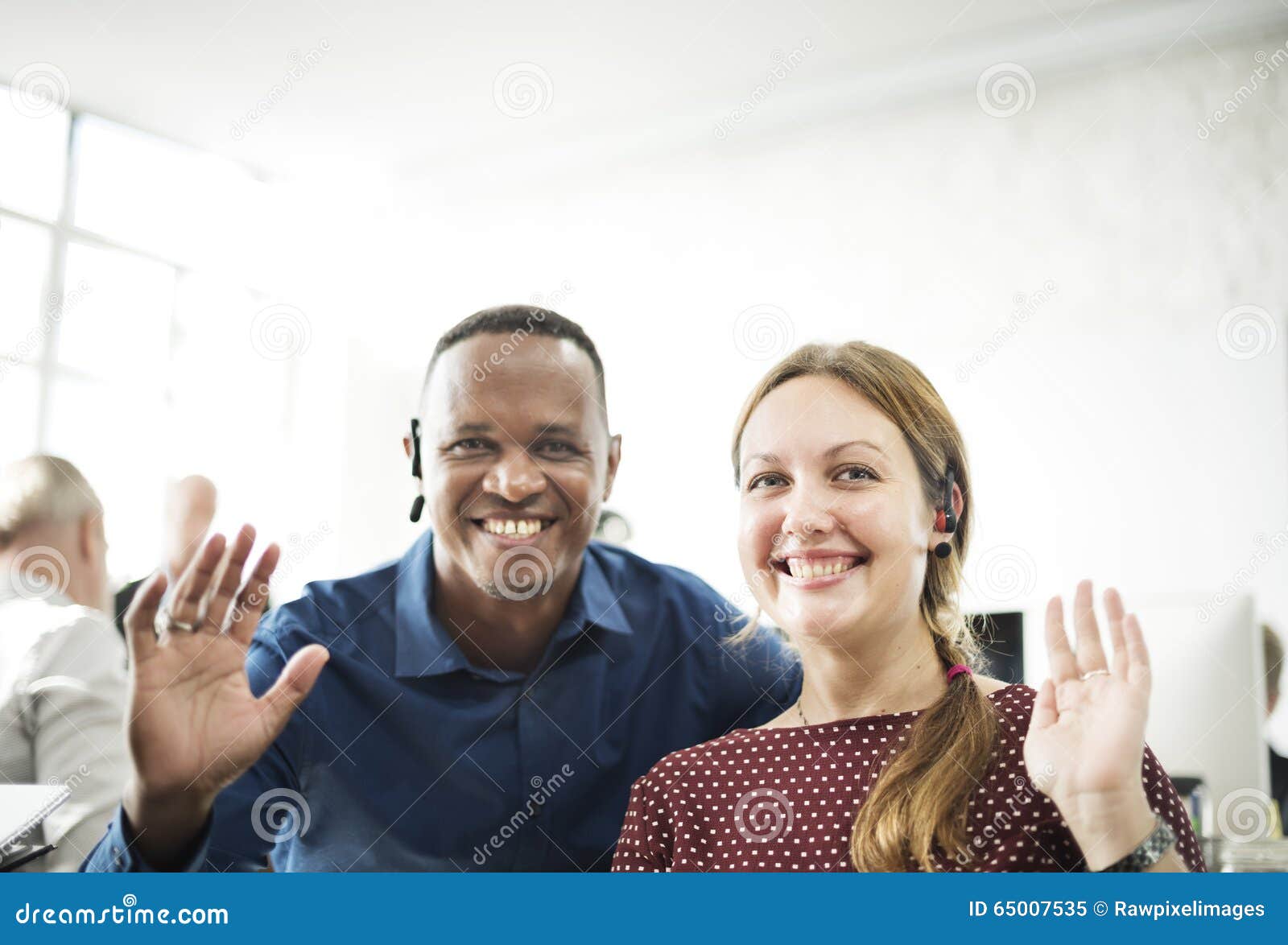 Colleague Friends Smiling Cheerful Workplace Concept Stock Image ...