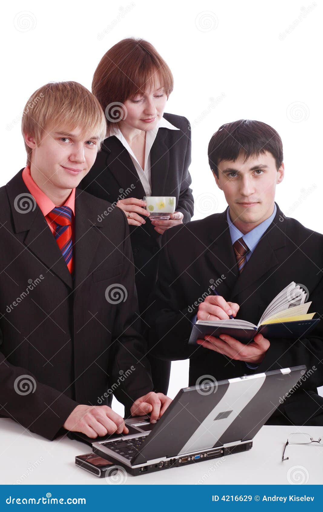 Colleagues stock image. Image of cooperation, group, company - 4216629