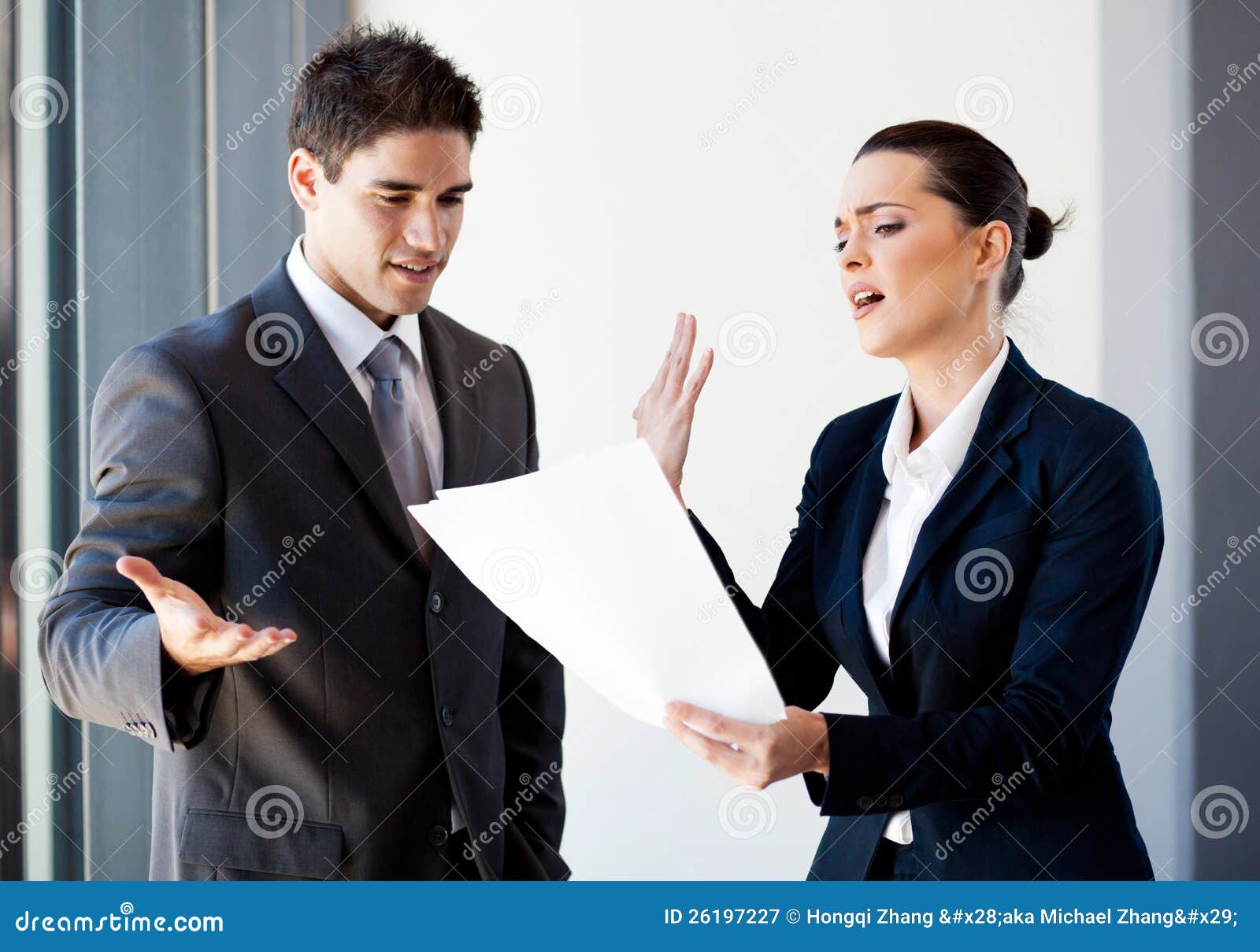 Colleagues arguing stock image. Image of male, businesspeople - 26197227