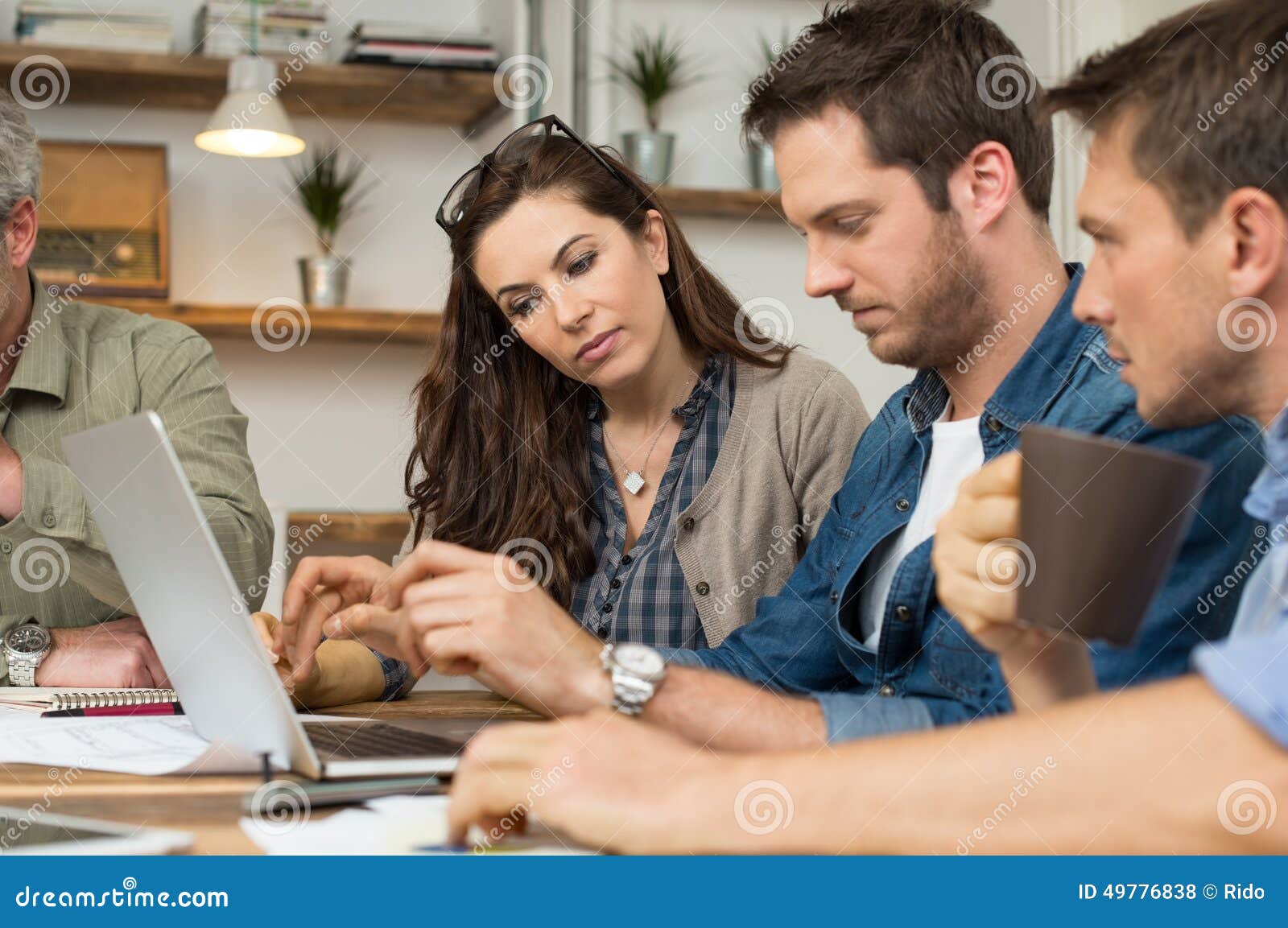 Colleagues Checking the Work Done Stock Photo - Image of work, together ...