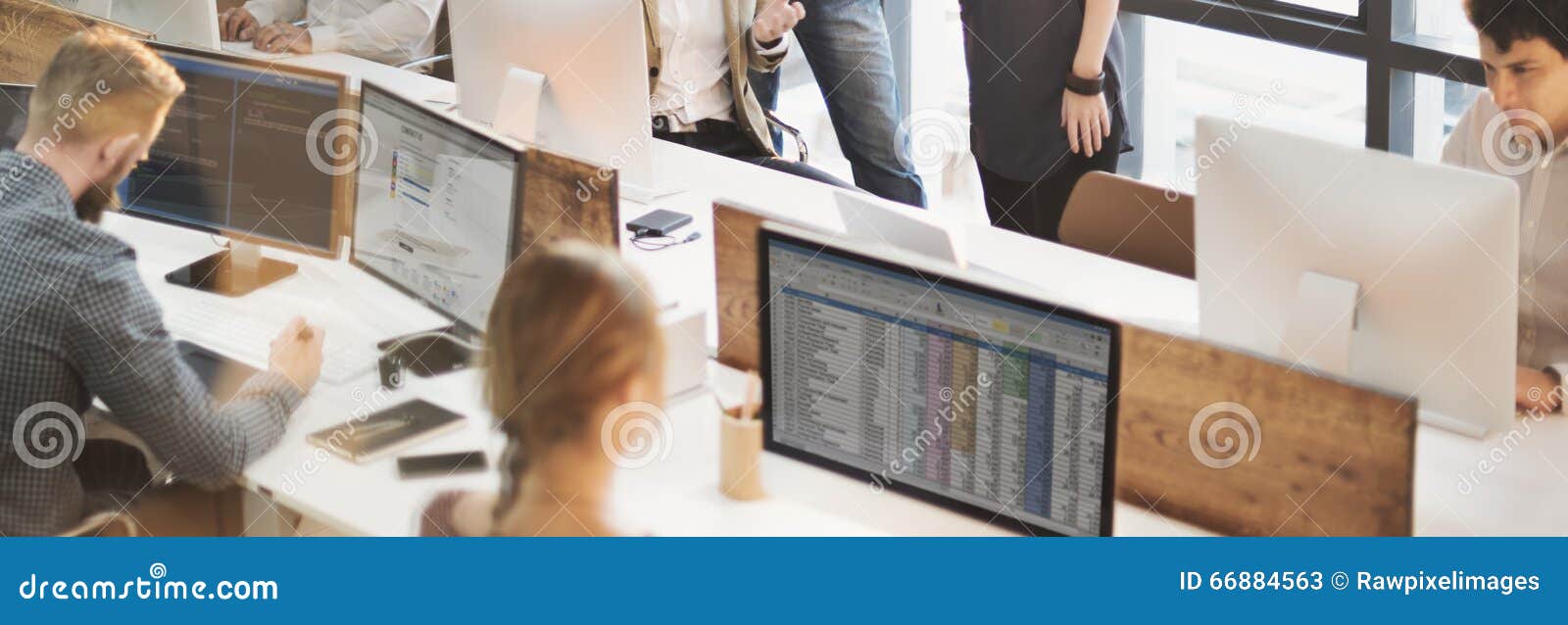 Colleagues Creative Design Planning Strategy Office Concept Stock Image ...