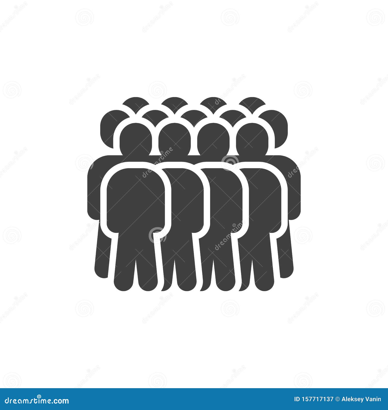 Colleagues Group Vector Icon Stock Vector - Illustration of design ...