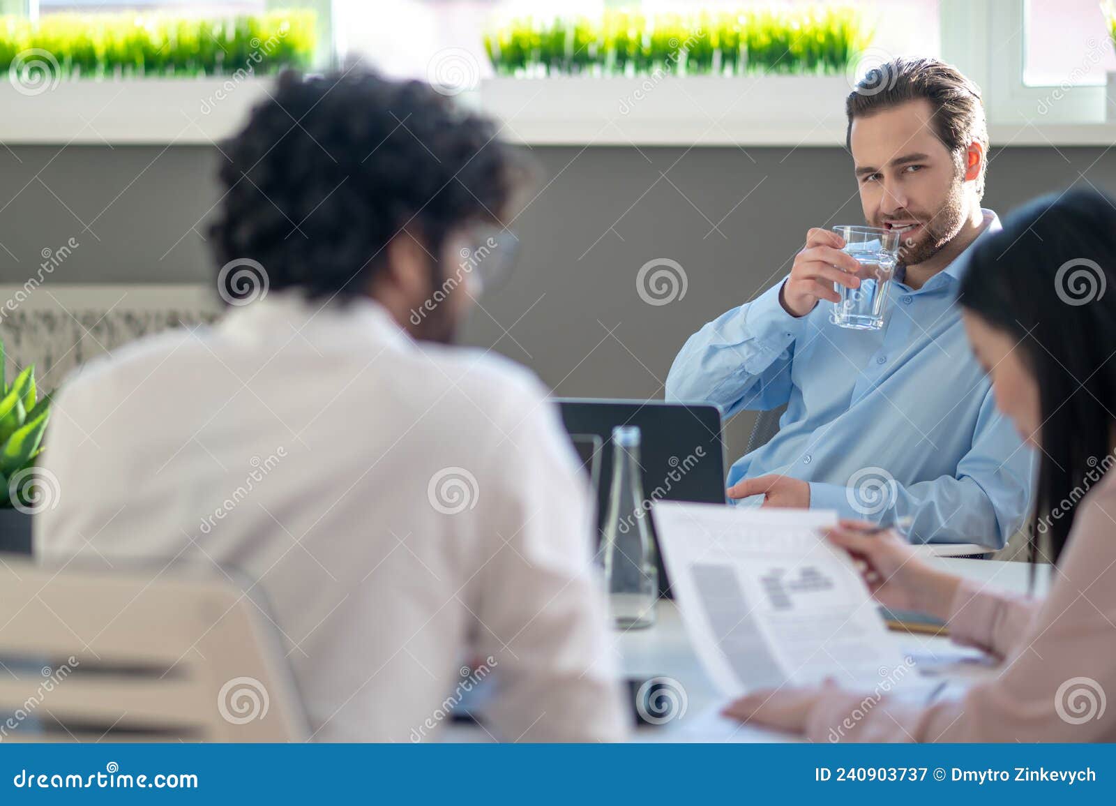 Colleagues Having Fun after Work and Looking Happy Stock Image - Image ...