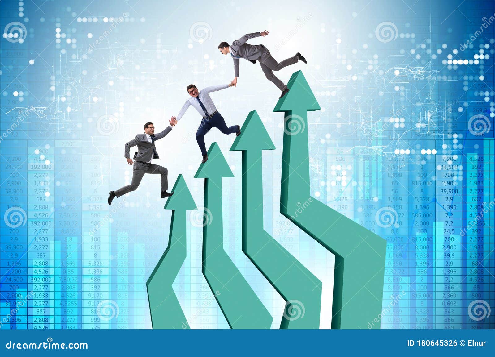 Colleagues Helping Each Other To Improve Results Stock Photo - Image of ...