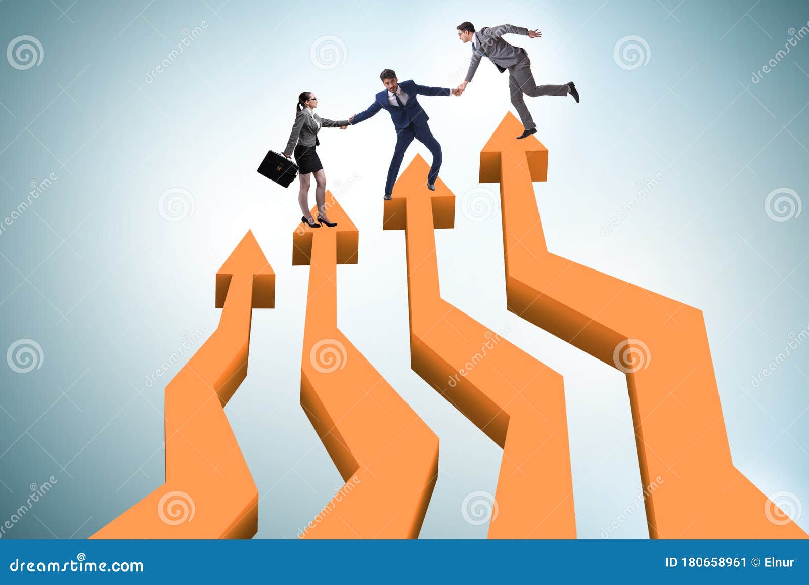 Colleagues Helping Each Other To Improve Results Stock Image - Image of ...