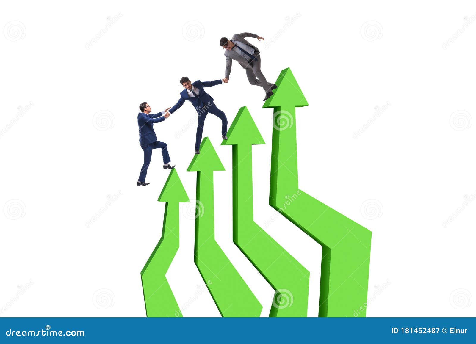 Colleagues Helping Each Other To Improve Results Stock Image - Image of ...