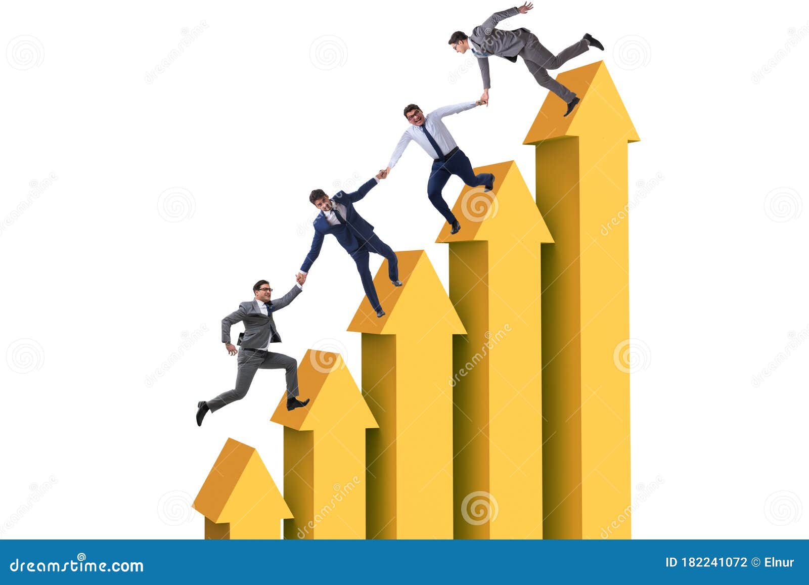 Colleagues Helping Each Other To Improve Results Stock Photo - Image of ...