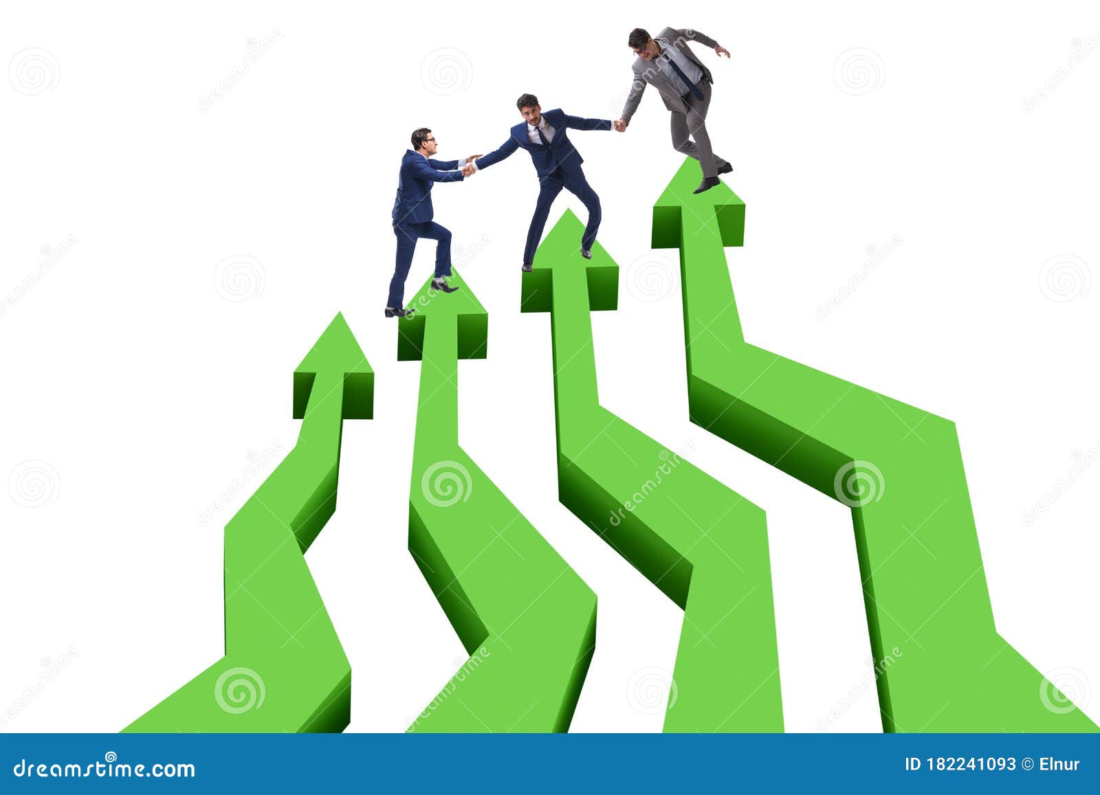 Colleagues Helping Each Other To Improve Results Stock Image - Image of ...