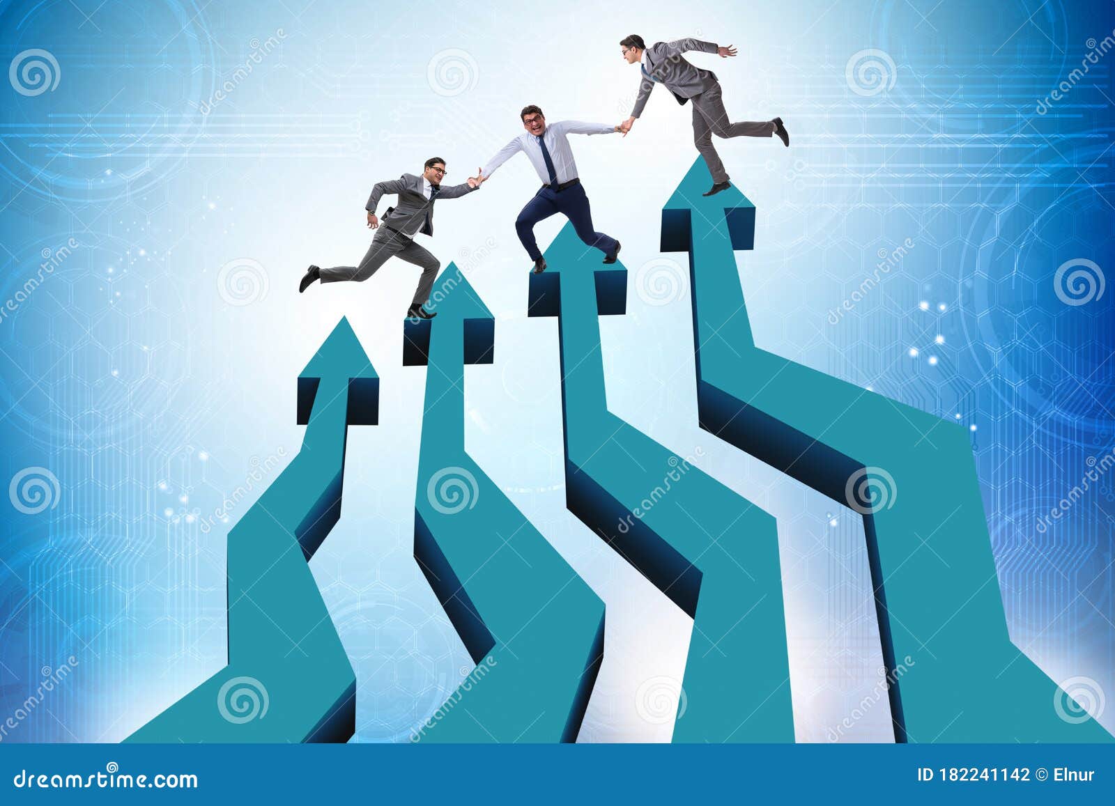 Colleagues Helping Each Other To Improve Results Stock Photo - Image of ...