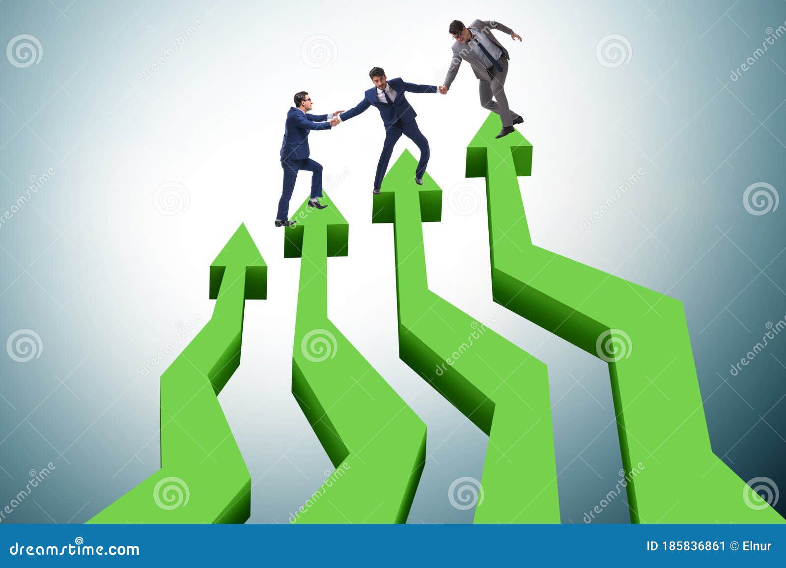 Colleagues Helping Each Other To Improve Results Stock Image - Image of ...