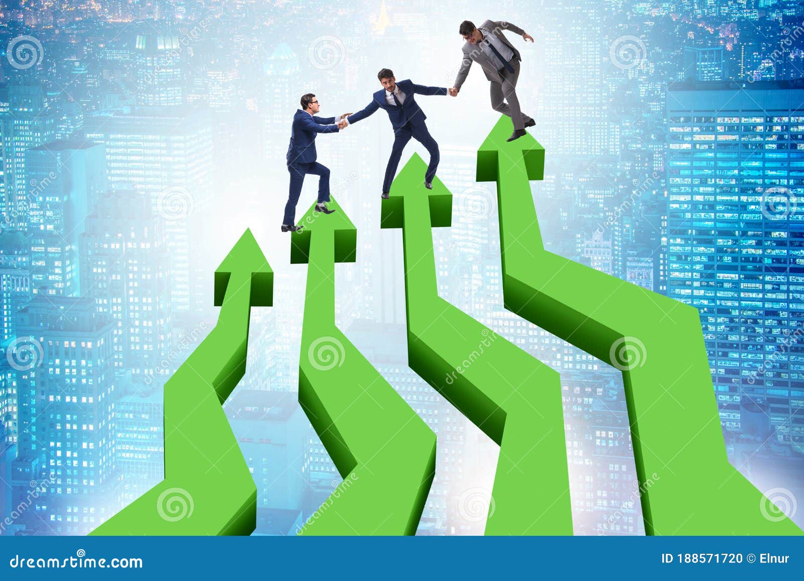 Colleagues Helping Each Other To Improve Results Stock Photo - Image of ...