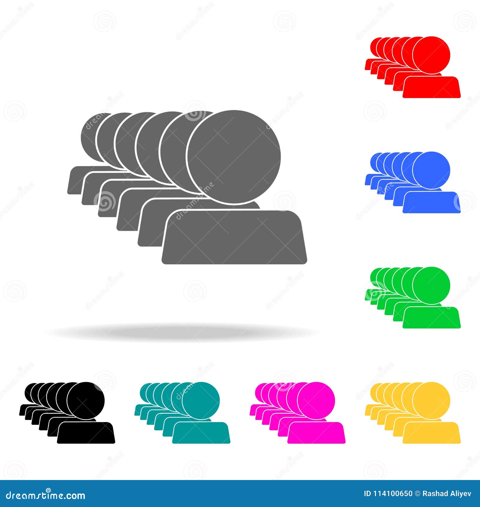 Colleagues Icon. Elements of Teamwork Multi Colored Icons. Premium ...