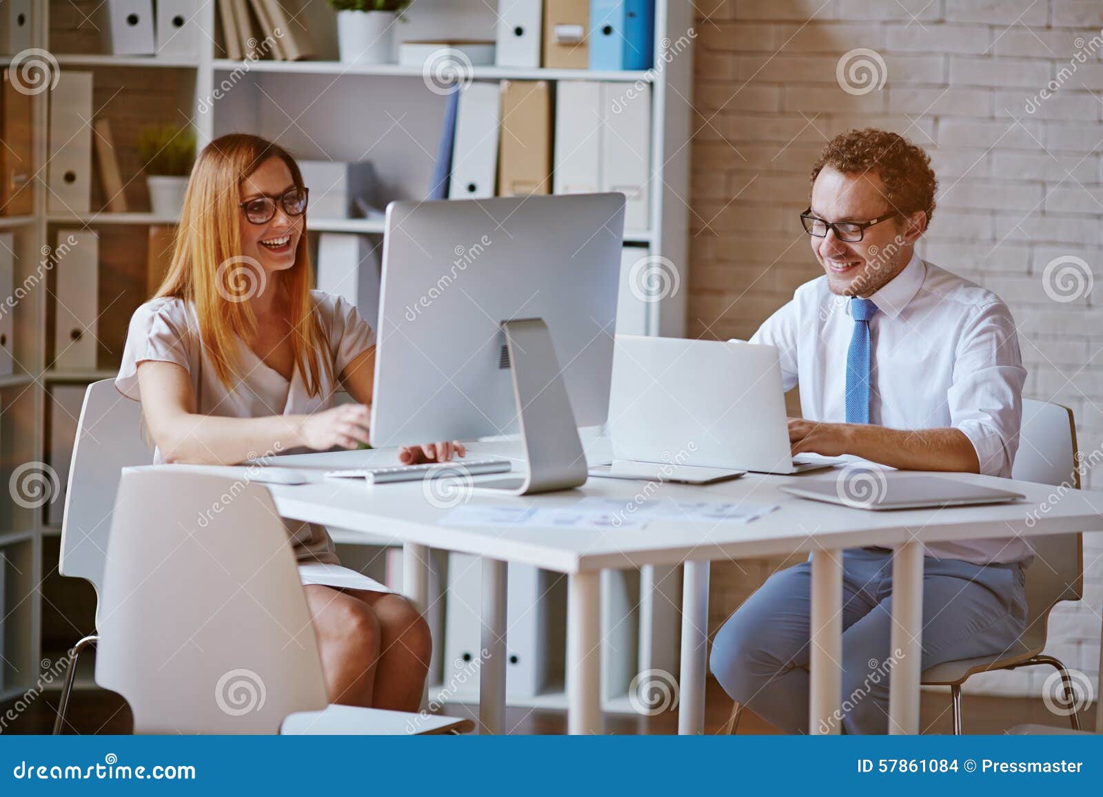 Colleagues networking stock photo. Image of executive - 57861084