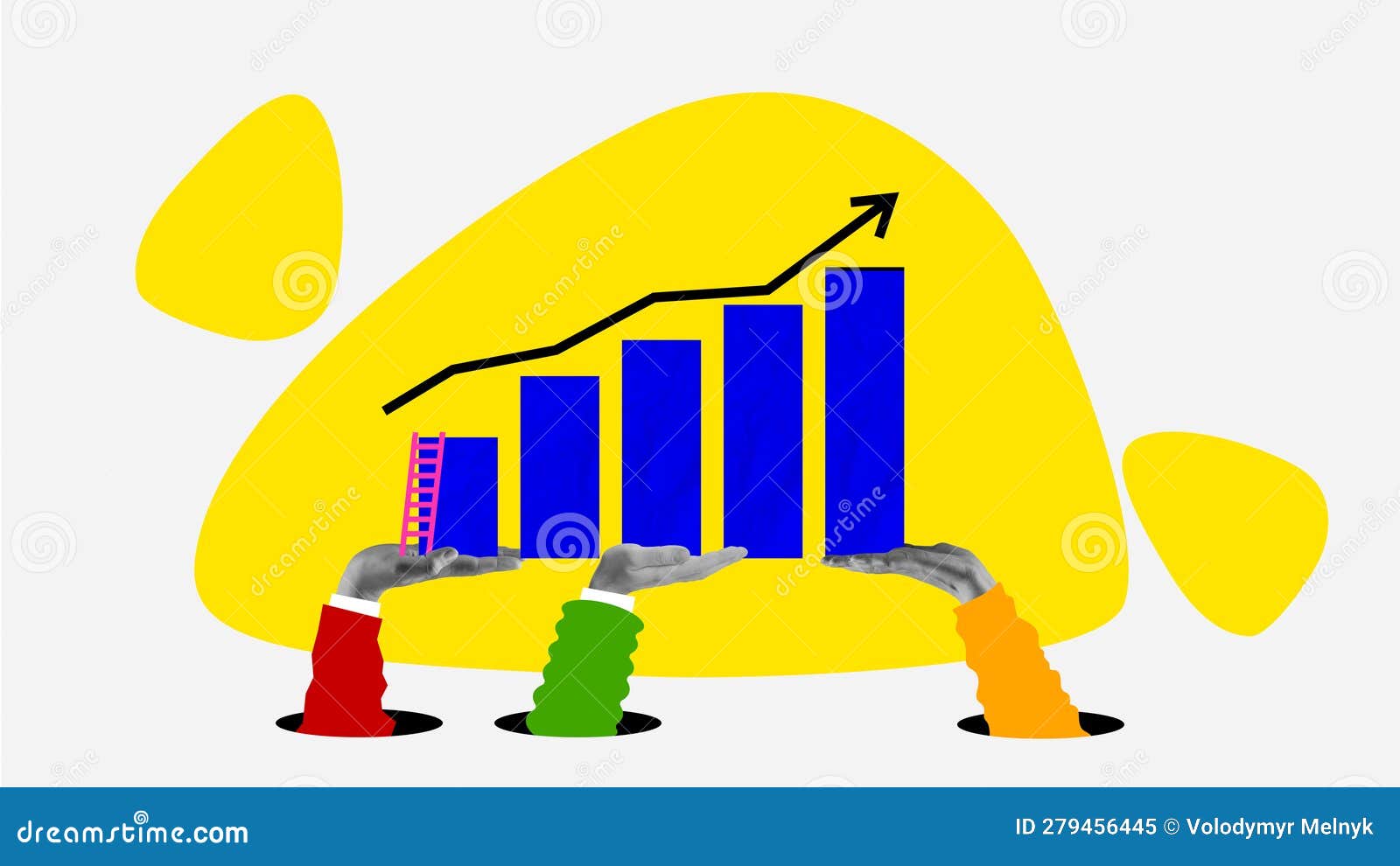 Colleagues, Office Workers Developing Successful Strategy for Growth ...