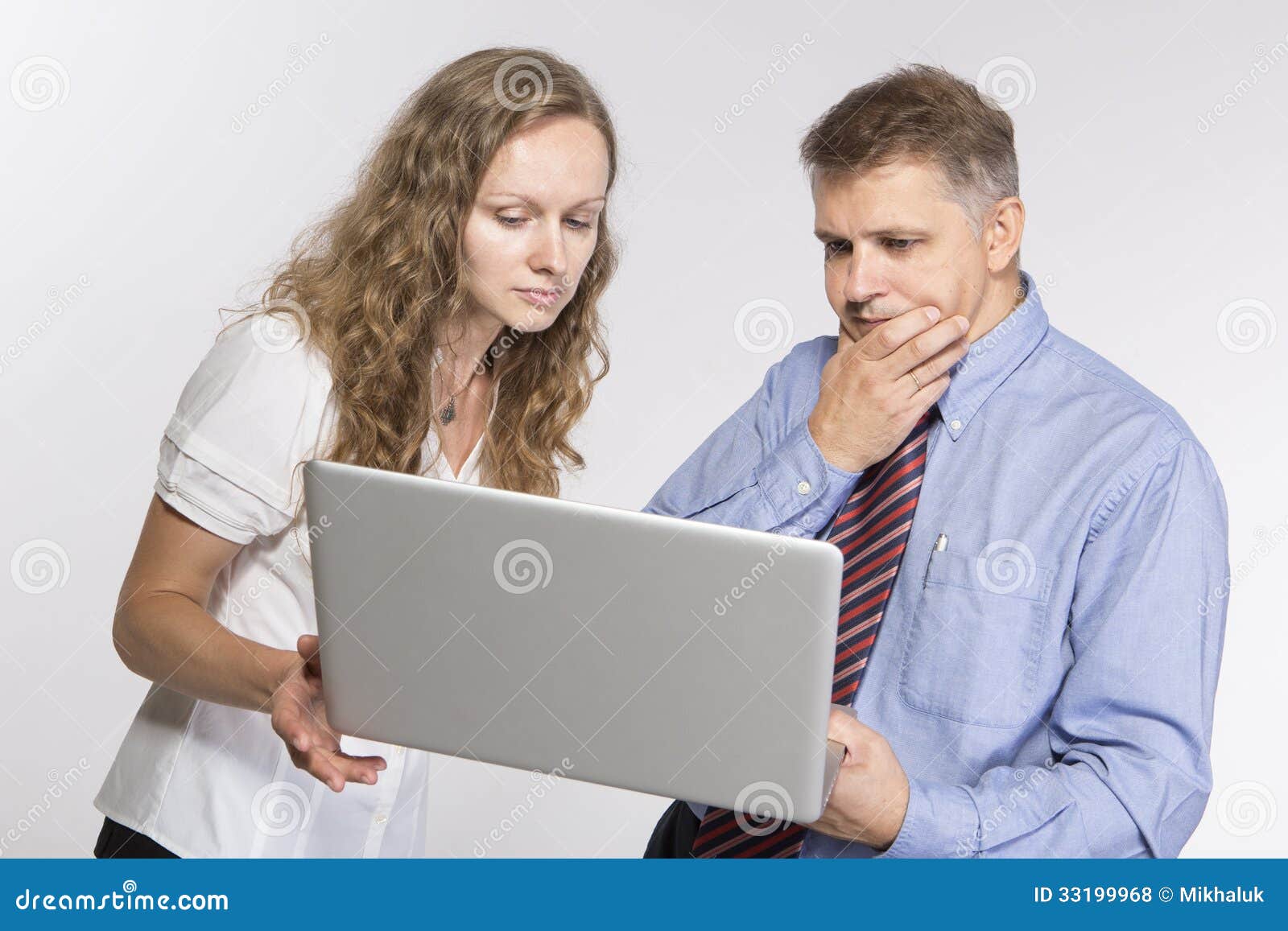 Colleagues are Puzzled by a Problem Stock Photo - Image of review ...