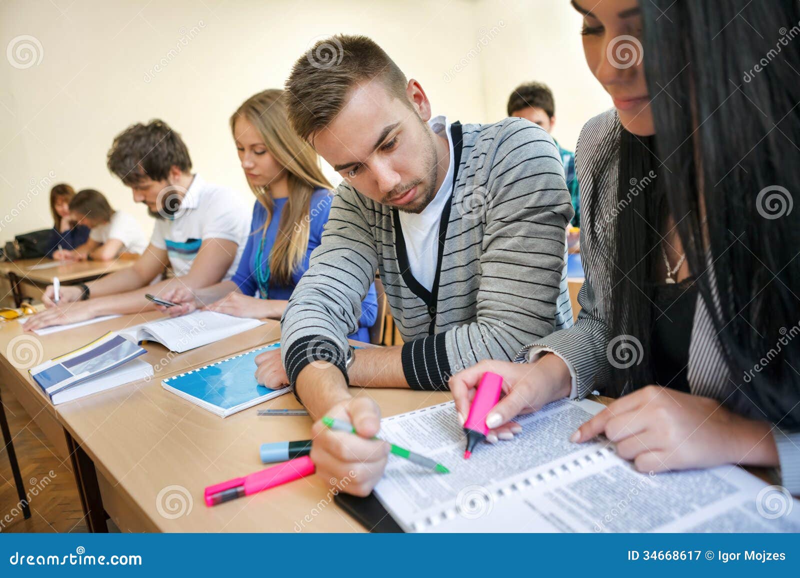 Colleagues Students on Class Stock Image - Image of education, college ...