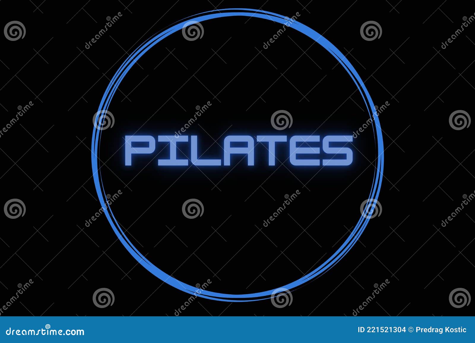 Pilates sign. stock photo. Image of symbol, creative - 221521304