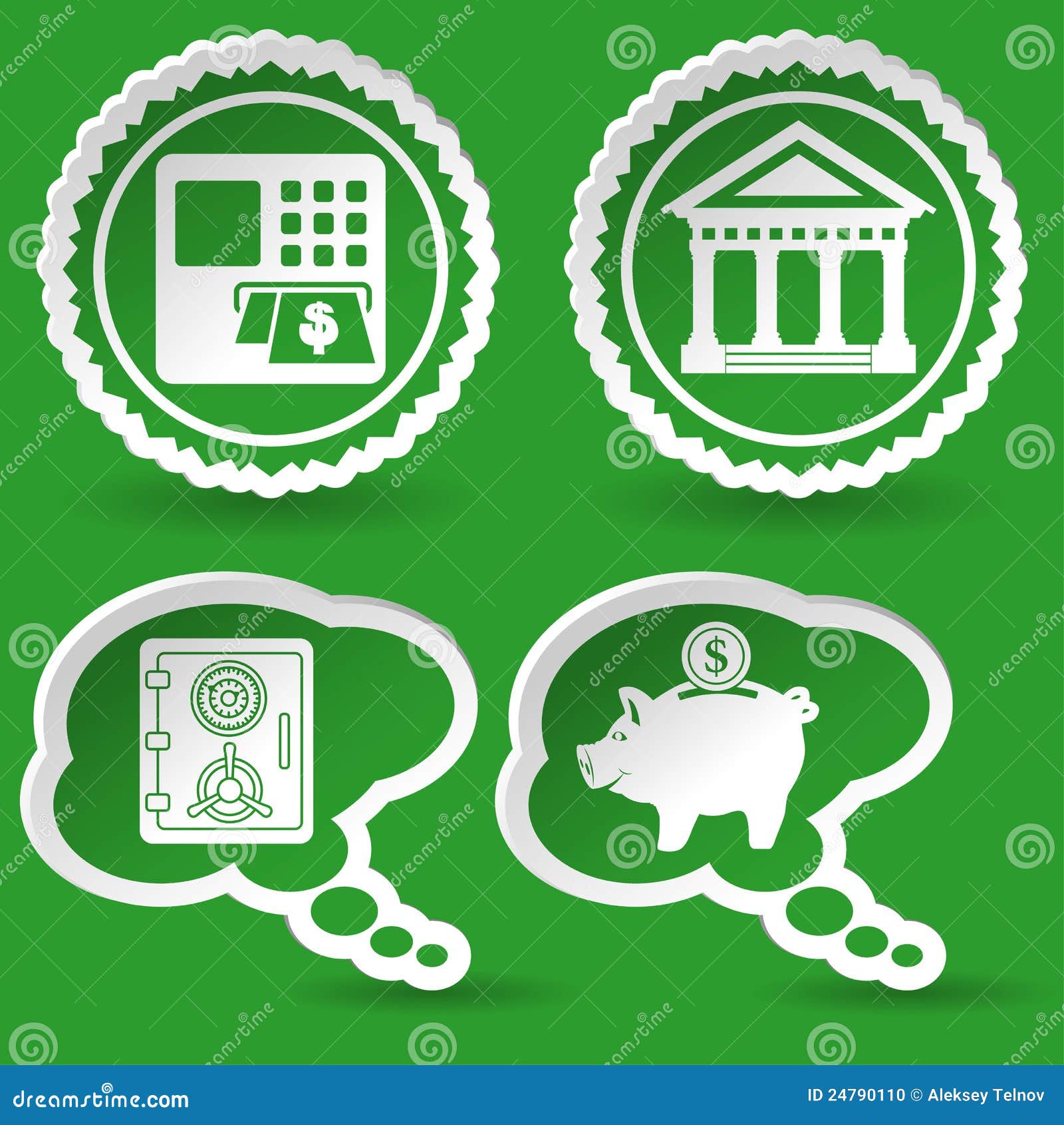 Collect Business Sticker stock vector. Illustration of business - 24790110