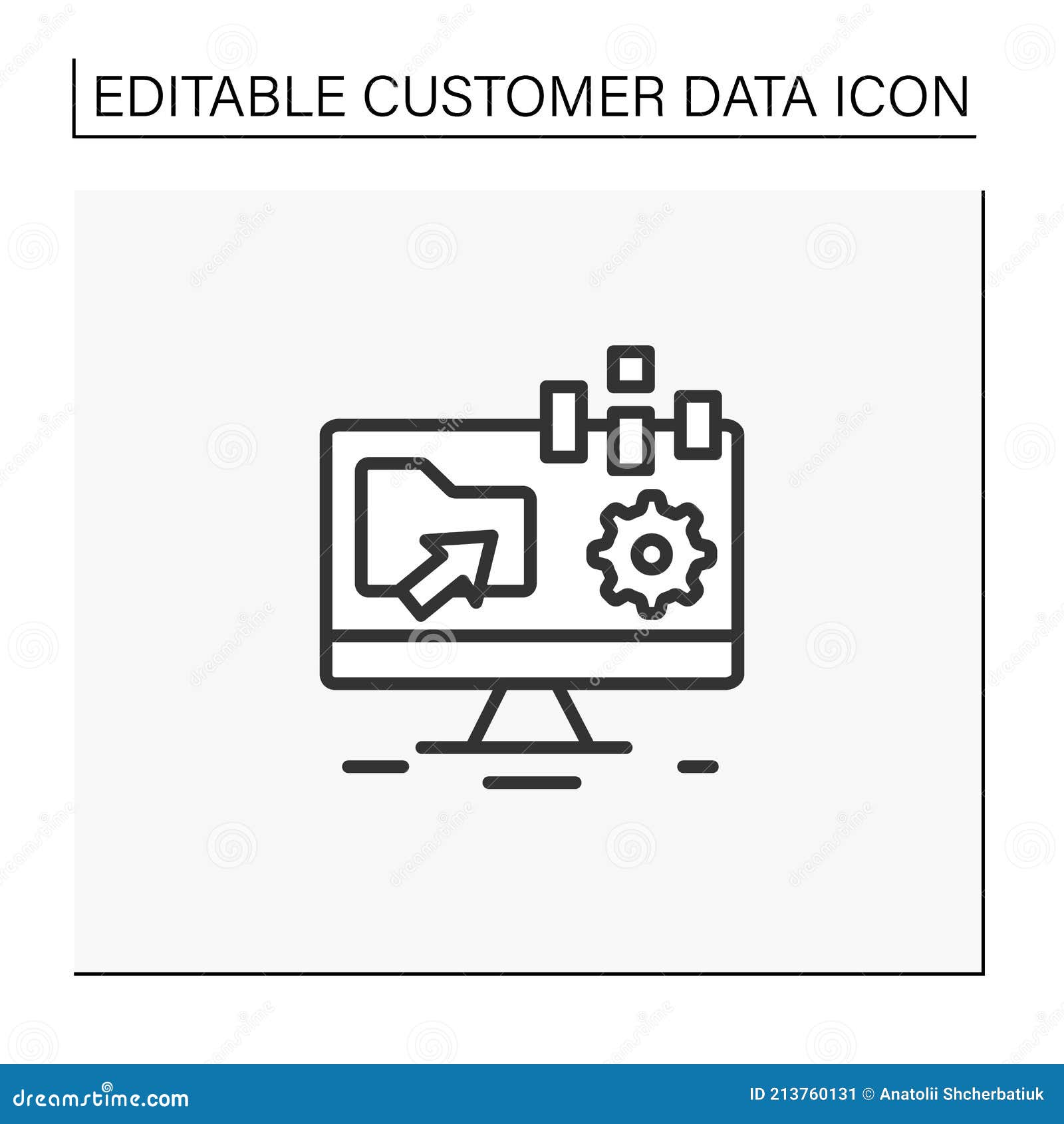 Collect Data Offline Line Icon Stock Vector - Illustration of access ...