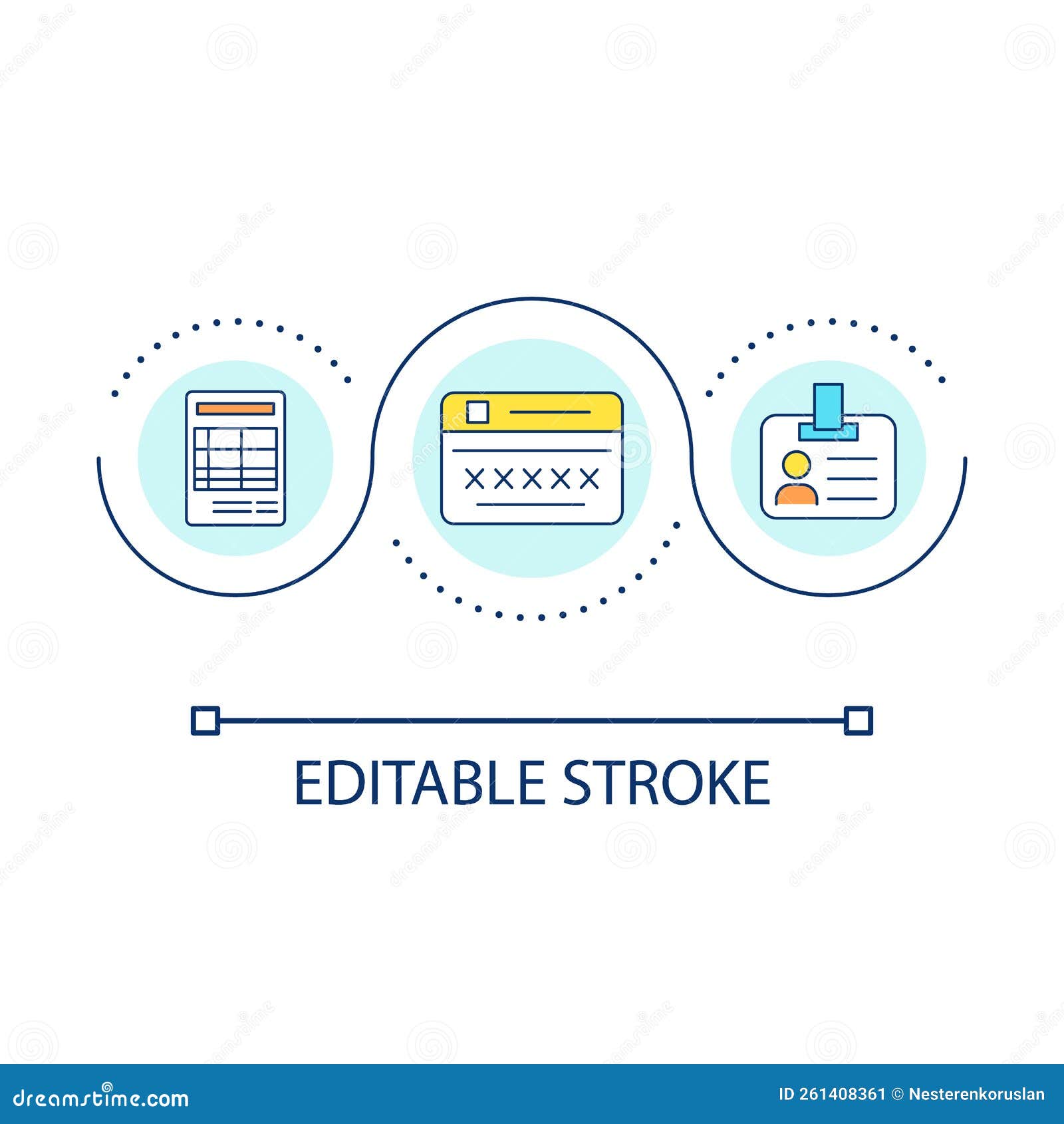 Collect Employee Data Loop Concept Icon Stock Vector - Illustration of ...