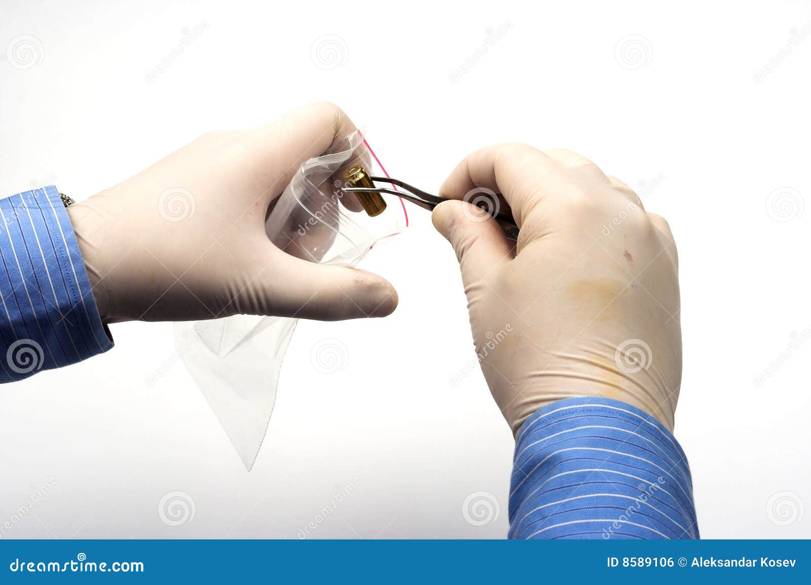 Collect evidence stock photo. Image of proof, glove, bullet - 8589106