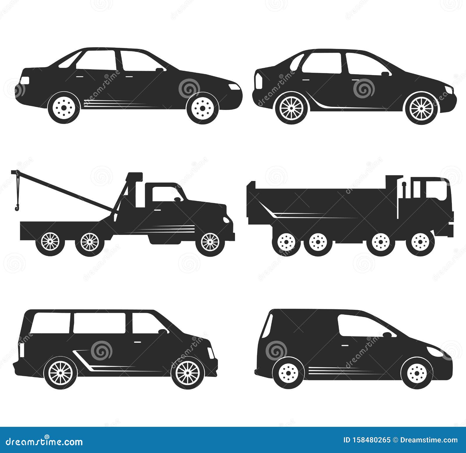 Collect icon car set stock illustration. Illustration of hatchback ...