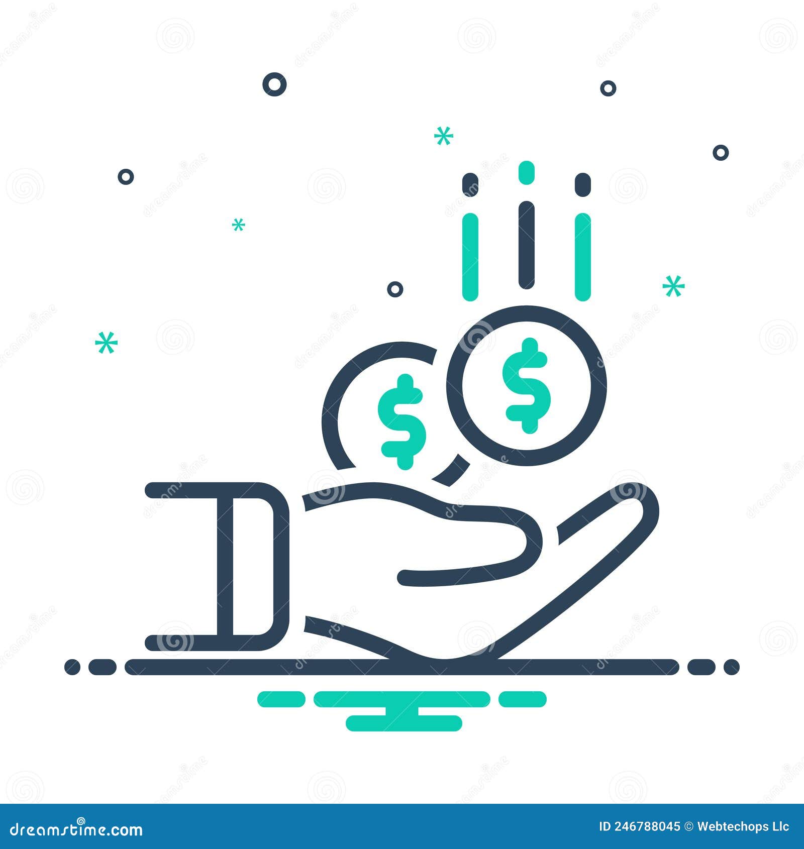 Mix Icon for Collect, Gather and Pile Stock Vector - Illustration of ...