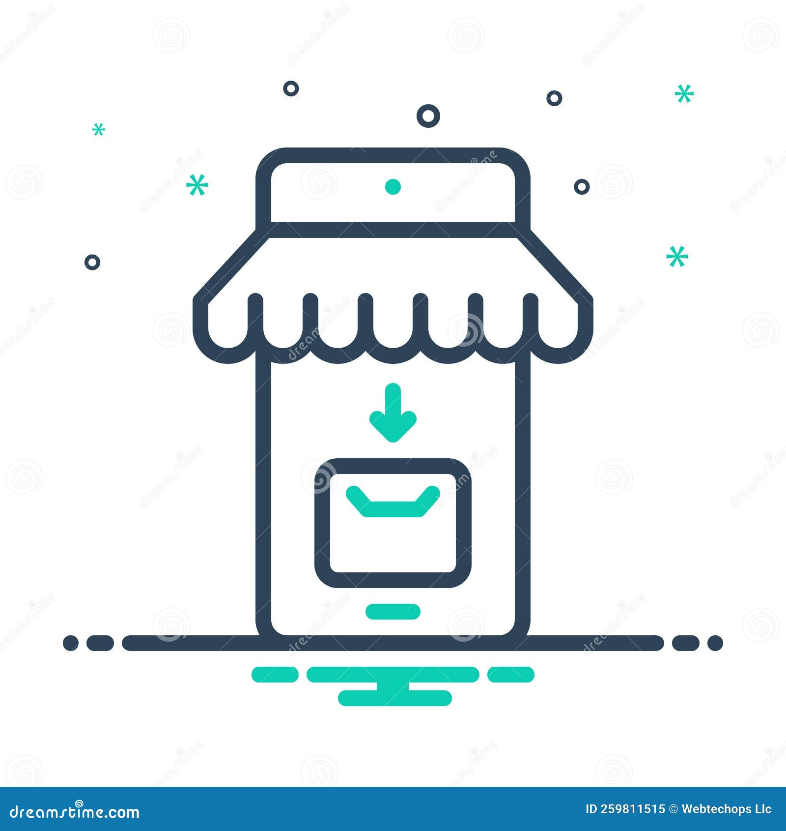 Mix Icon for Collect, Gather and Hoard Stock Illustration ...