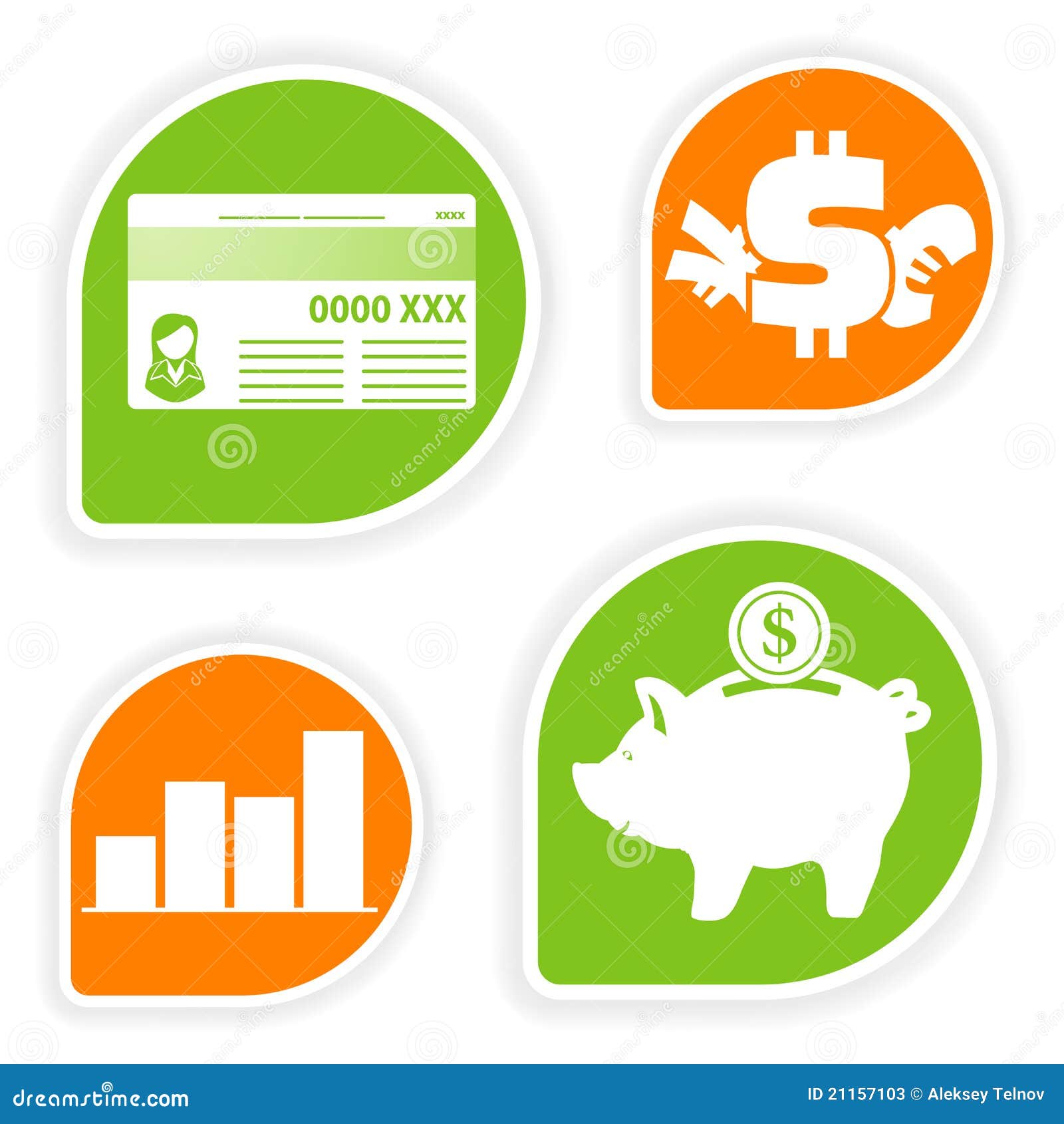 Collect Sticker stock vector. Illustration of orange - 21157103