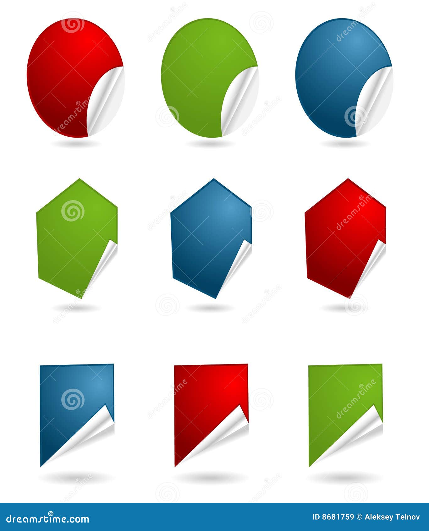 Collect Sticker stock vector. Illustration of trendy, ticket - 8681759