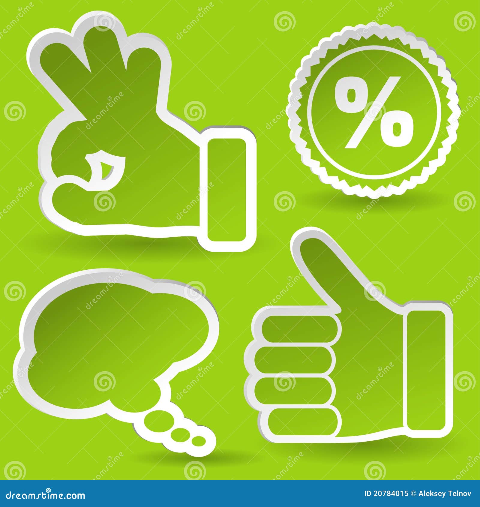 Collect Sticker with Hand and Stamp Icon Stock Vector - Illustration of ...