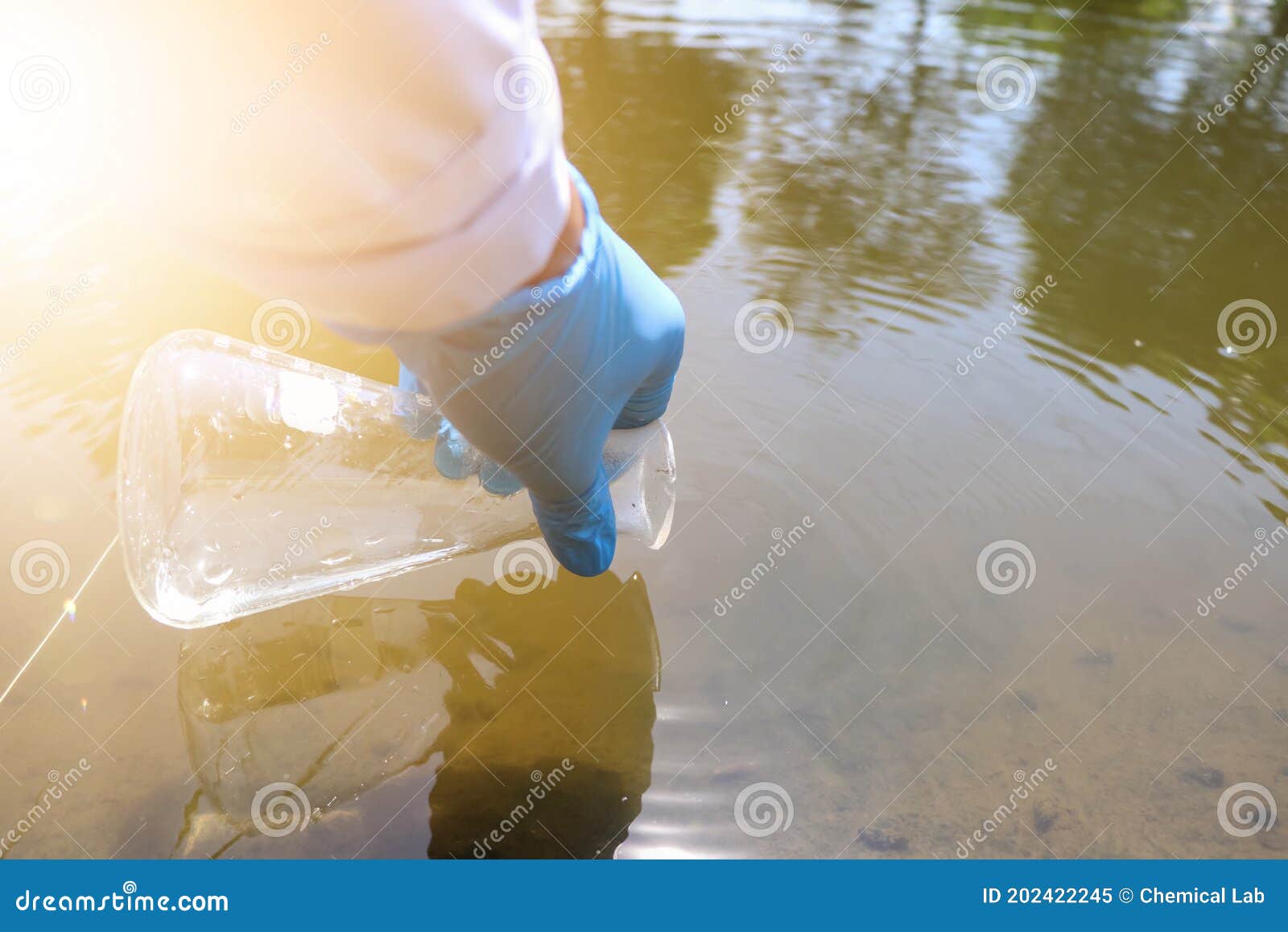 Collect water samples stock image. Image of gloves, canals - 202422245