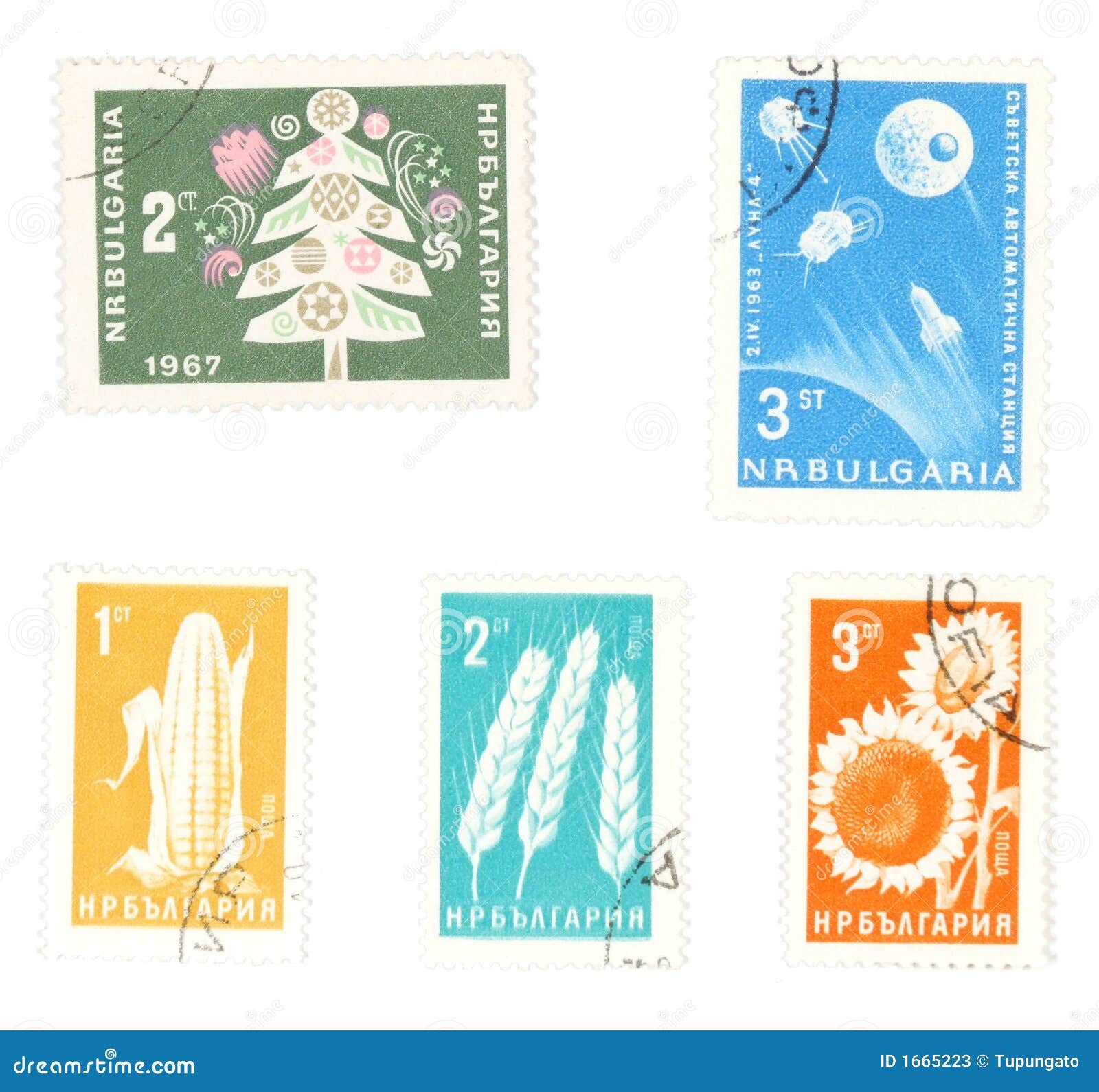 Collectible Postage Stamps from Bulgaria Editorial Stock Photo - Image ...