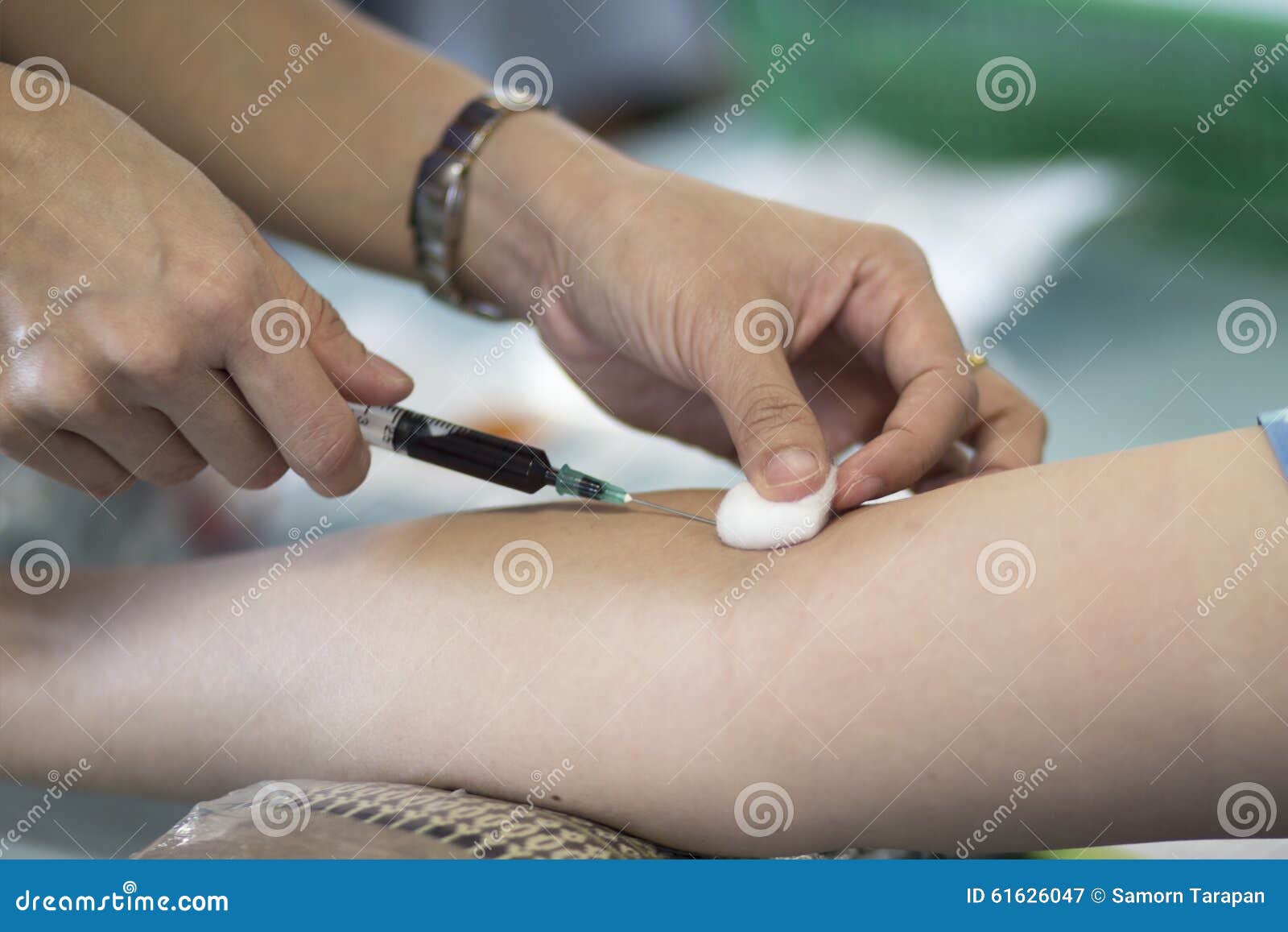 Collecting a Blood from a Patient Stock Image - Image of collection ...