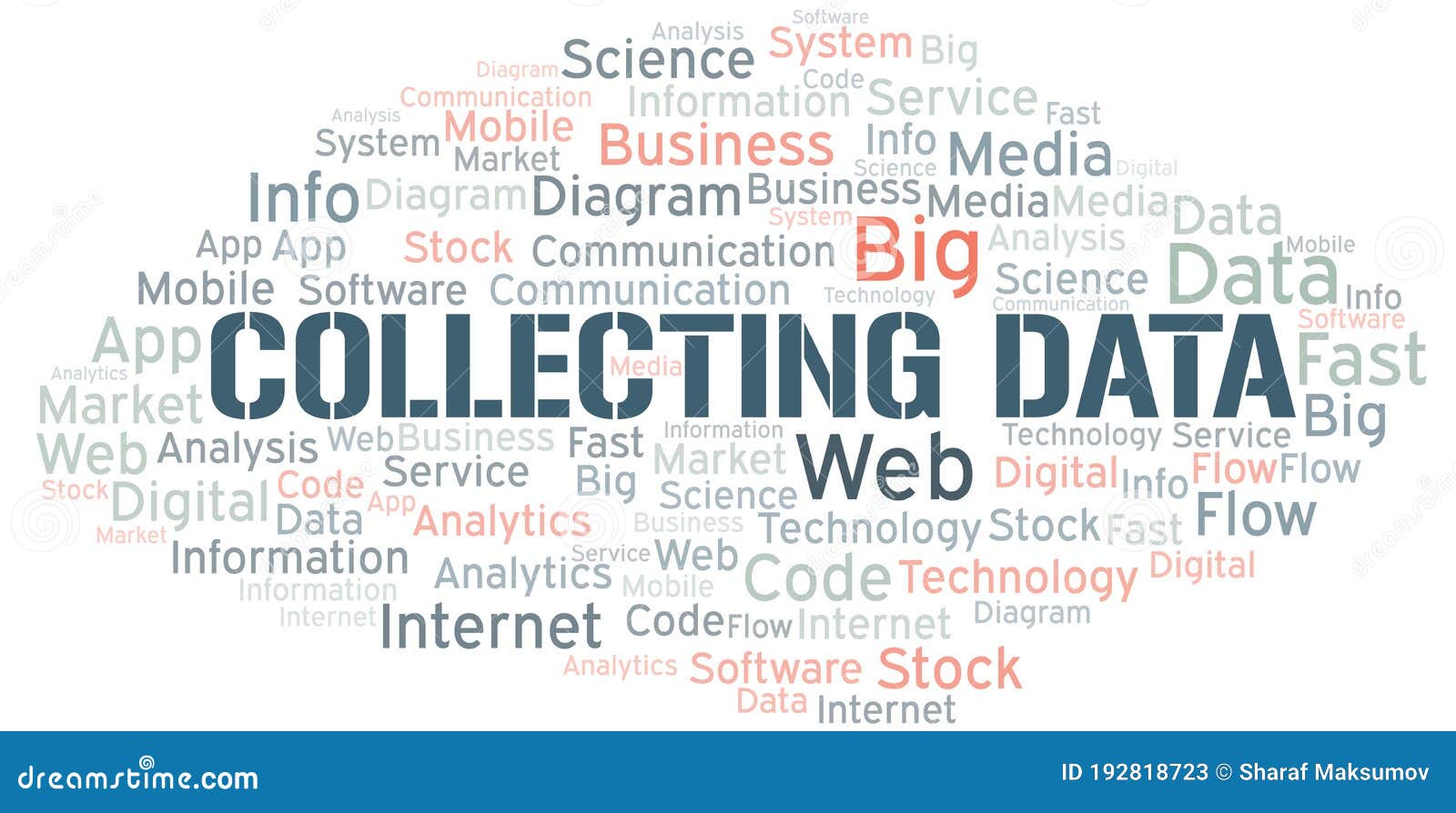 Collecting Data From Cloud Cartoon Vector | CartoonDealer.com #51529745