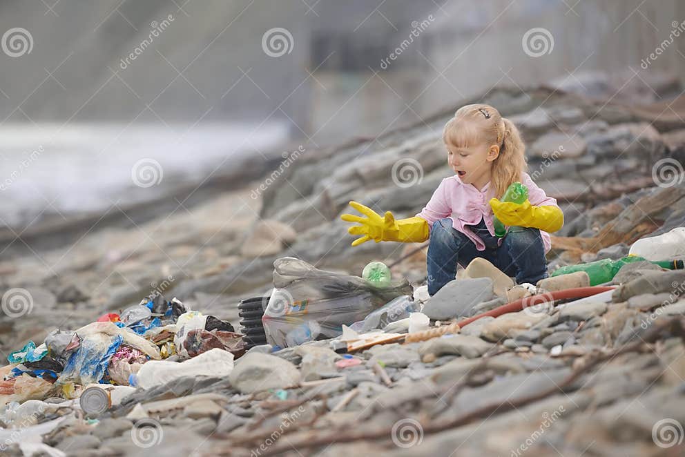 Collecting Garbage Can Be Fun Stock Image - Image of love, gloves: 94048383