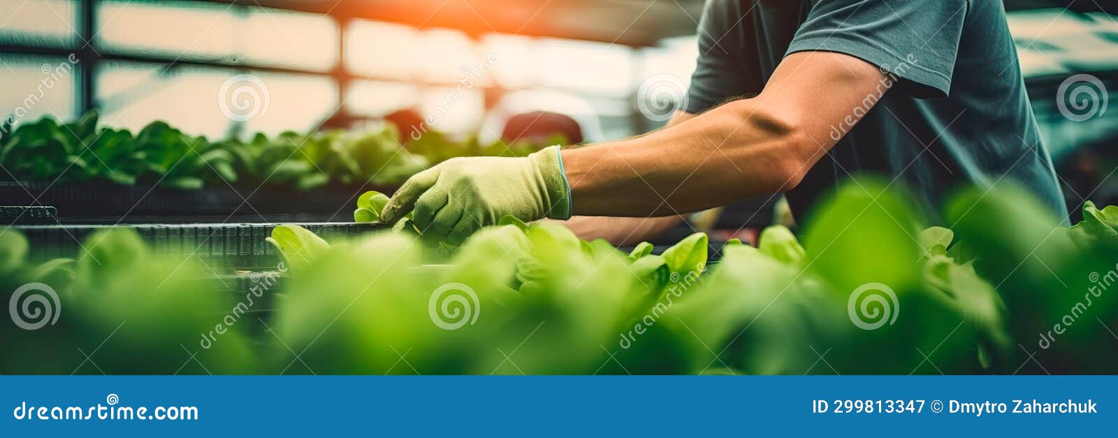 Collecting Greenery in a Greenhouse Close-up, Workers& X27; Hands at ...