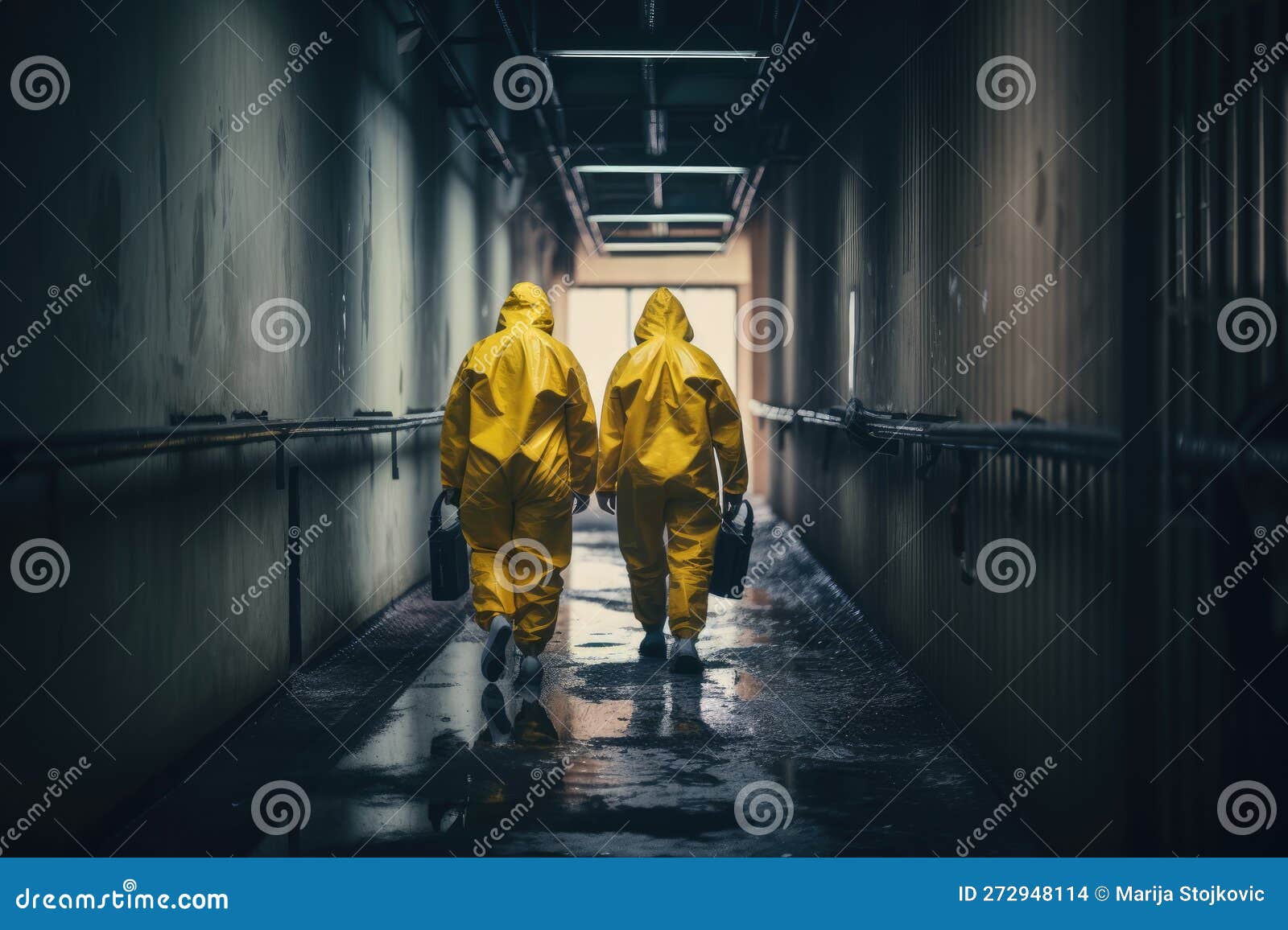 Collecting Hazardous Material Generative AI Stock Illustration ...
